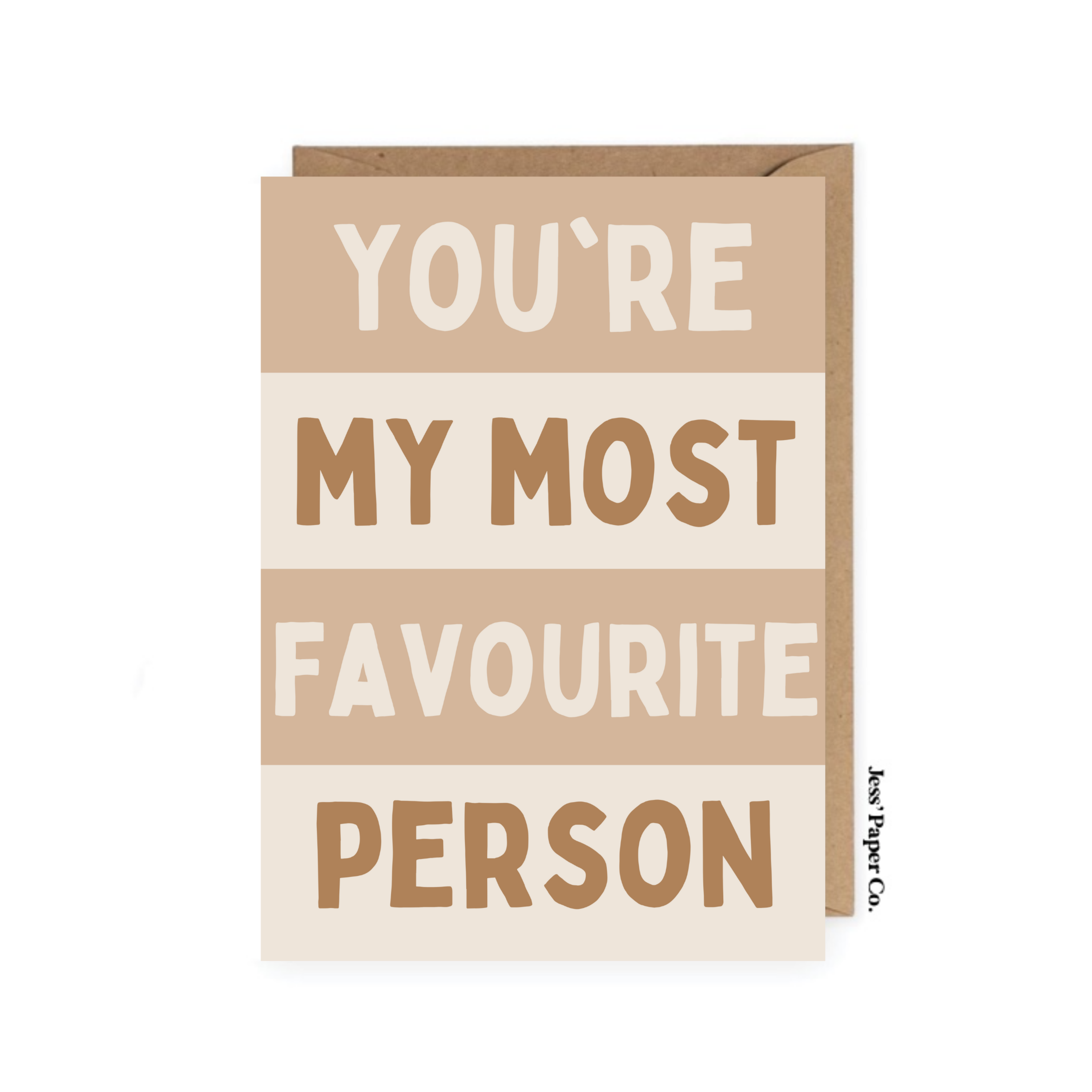You're My Favourite Person Card | RB STUDIO & GALLERY